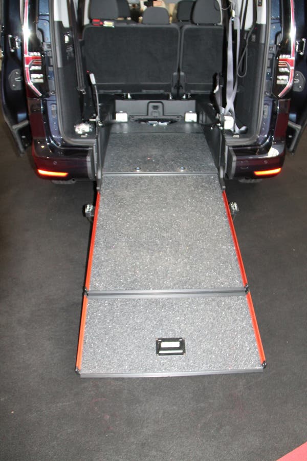 Vehicle Access Ramp. stock image. Image of asphalt, sedan - 276395845