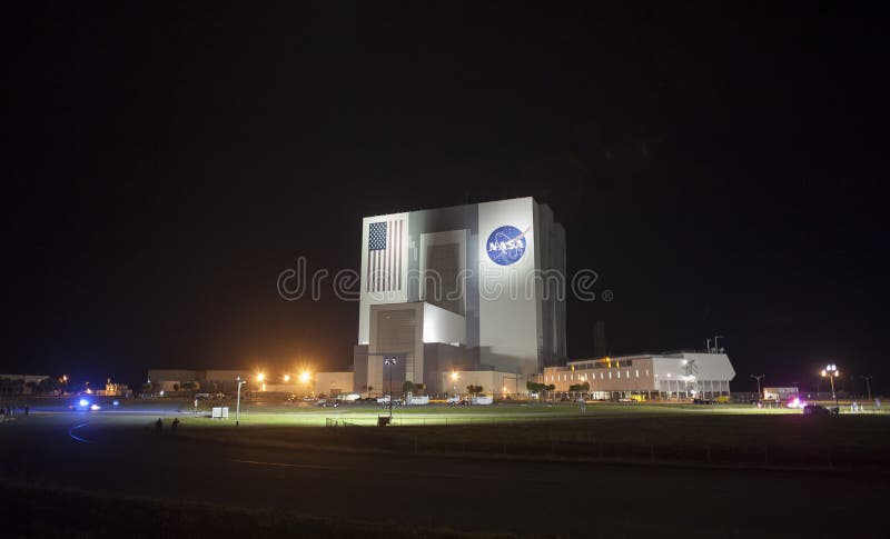 Vehicle Assembly Building at Kennedy Space Center Editorial Stock Photo ...