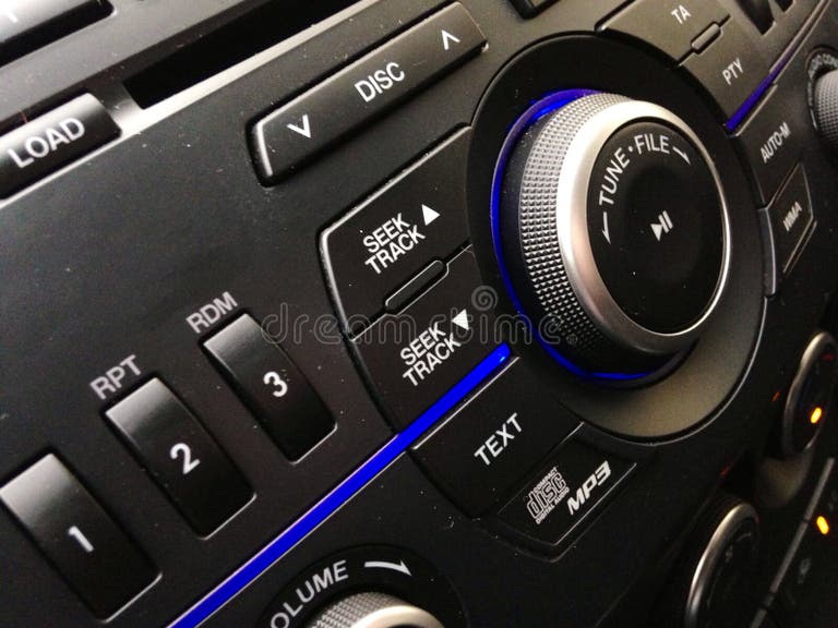 Vehicle audio control editorial photo. Image of cockpit - 43309886