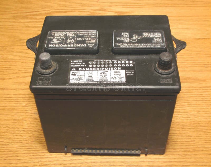 Vehicle battery stock image. Image of connections, negitive - 4657389