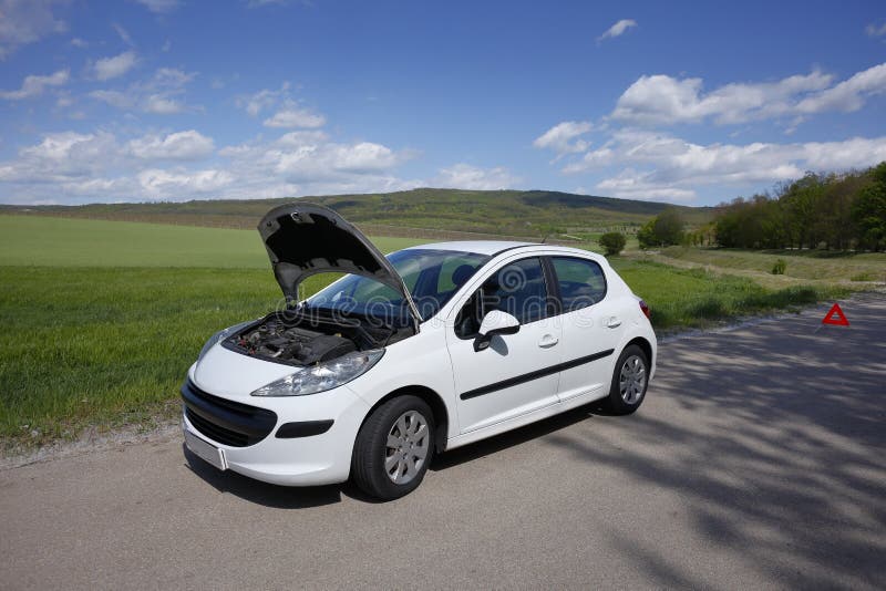 Vehicle breakdown stock image. Image of roadside, breakdown - 71625849
