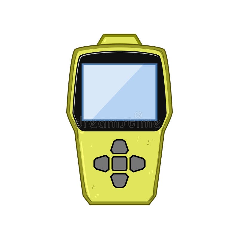 Vehicle Car Diagnostic Scanner Cartoon Vector Illustration Stock Vector ...