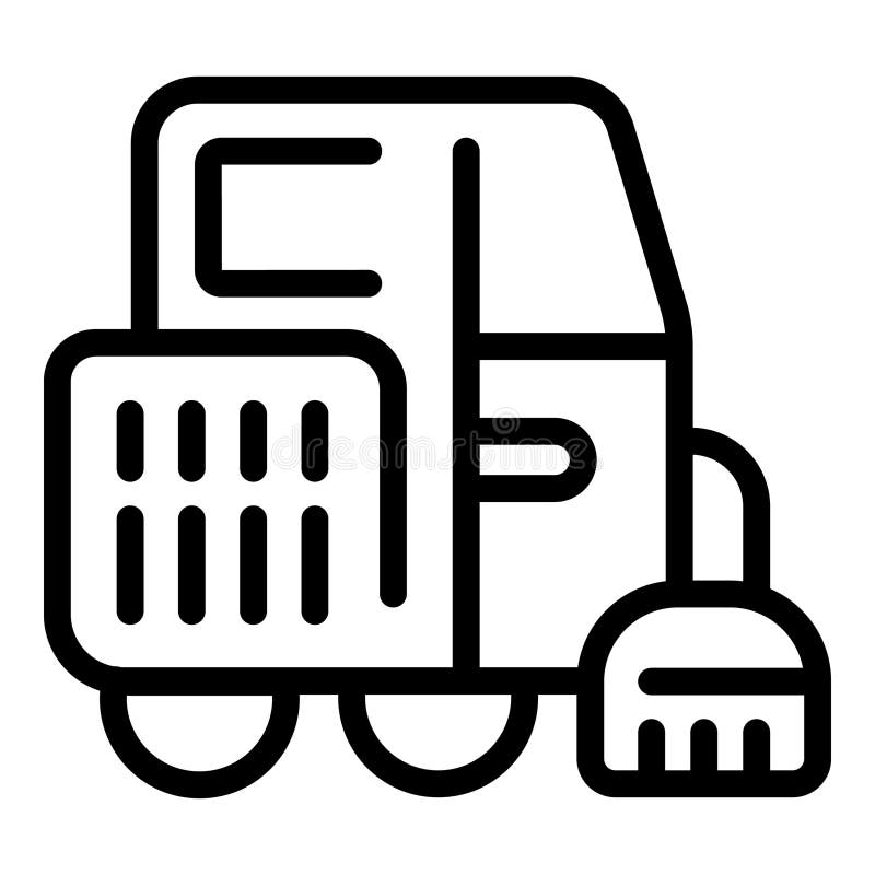 Vehicle Car Dust Icon Outline Vector. Garbage Floor Stock Vector ...