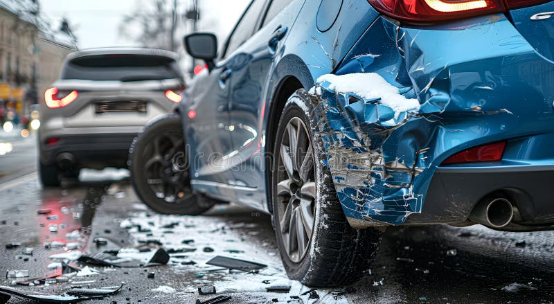 Vehicle Collisions that Show the Damaged Vehicle Stock Photo - Image of ...