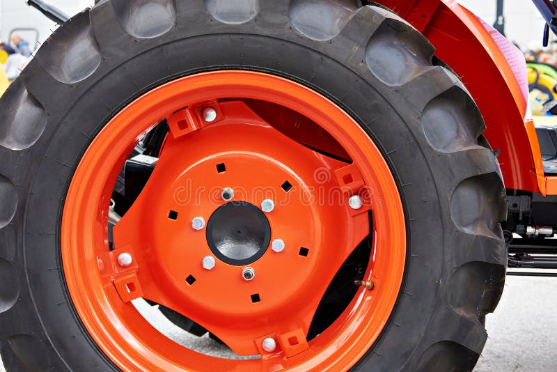 Vehicle disk wheel tractor stock photo. Image of background - 369432898