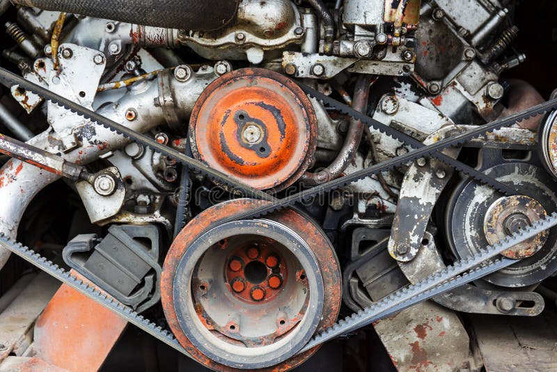 Vehicle engine close up stock image. Image of equipment - 33571513