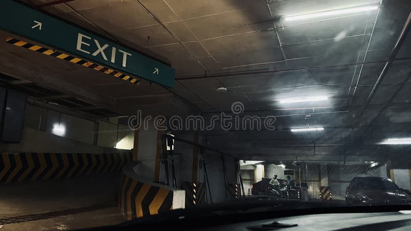Vehicle Exit Area from the Subway Inside the Mall Stock Photo - Image ...