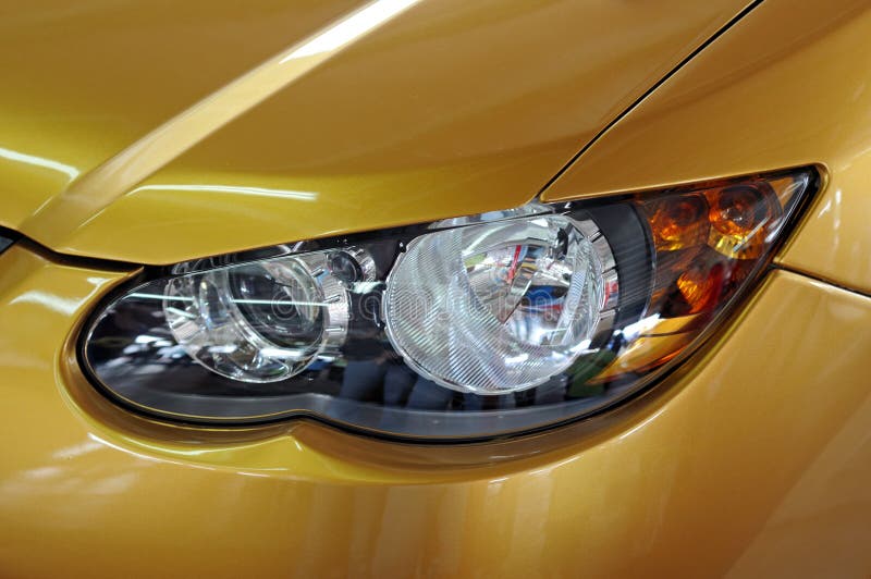 Car front lamp stock photo. Image of close, style, transportation - 5975706