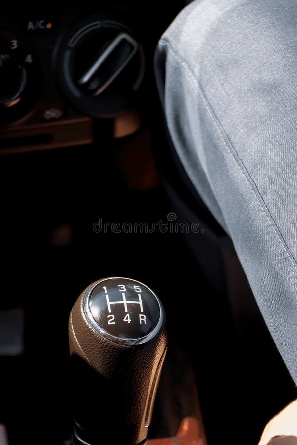 Vehicle Gear System , 1-6 Gear in Car Stock Photo - Image of four, hand ...