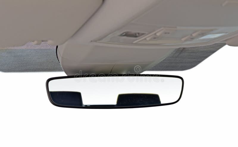 Rear View Mirror Inside the Car Stock Image - Image of transport ...