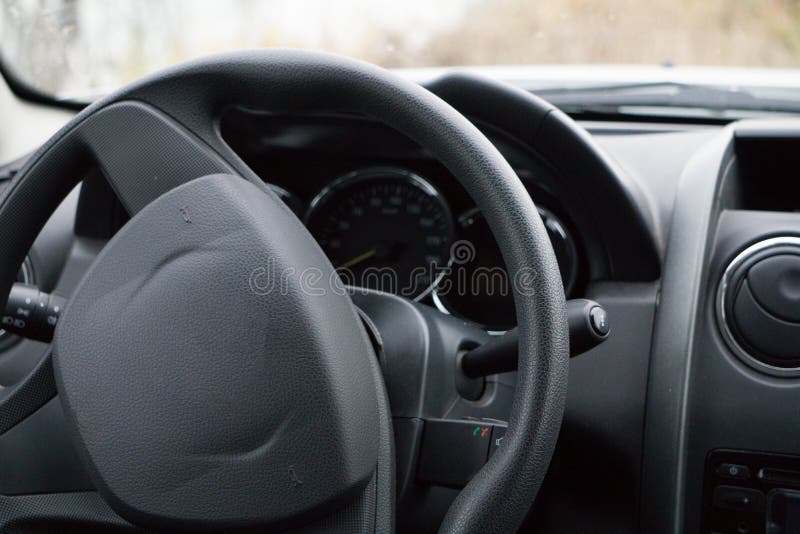 Vehicle Interior Vehicle View Windshield . Stock Image - Image of ...
