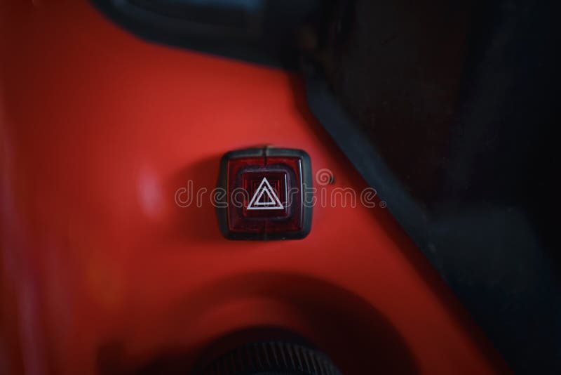 Vehicle Light Switch, Red, Symbol Display Stock Photo - Image of hand ...