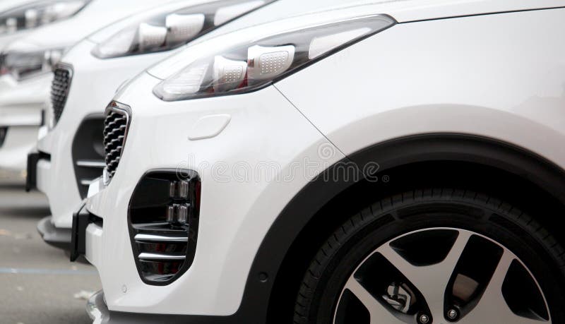 Variety Car Models with Similar Front Lights Stock Photo - Image of ...