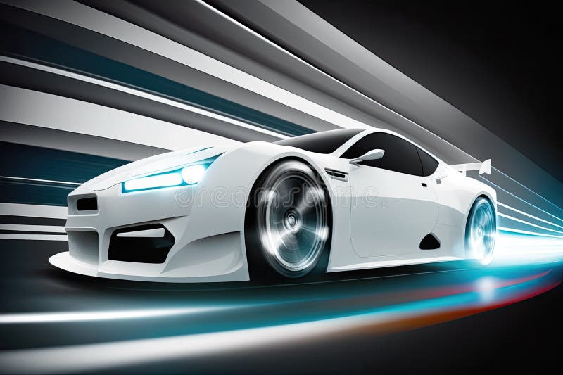 Vehicle in a Racing Event Reaching the Circuits Last Checkpoint Stock ...