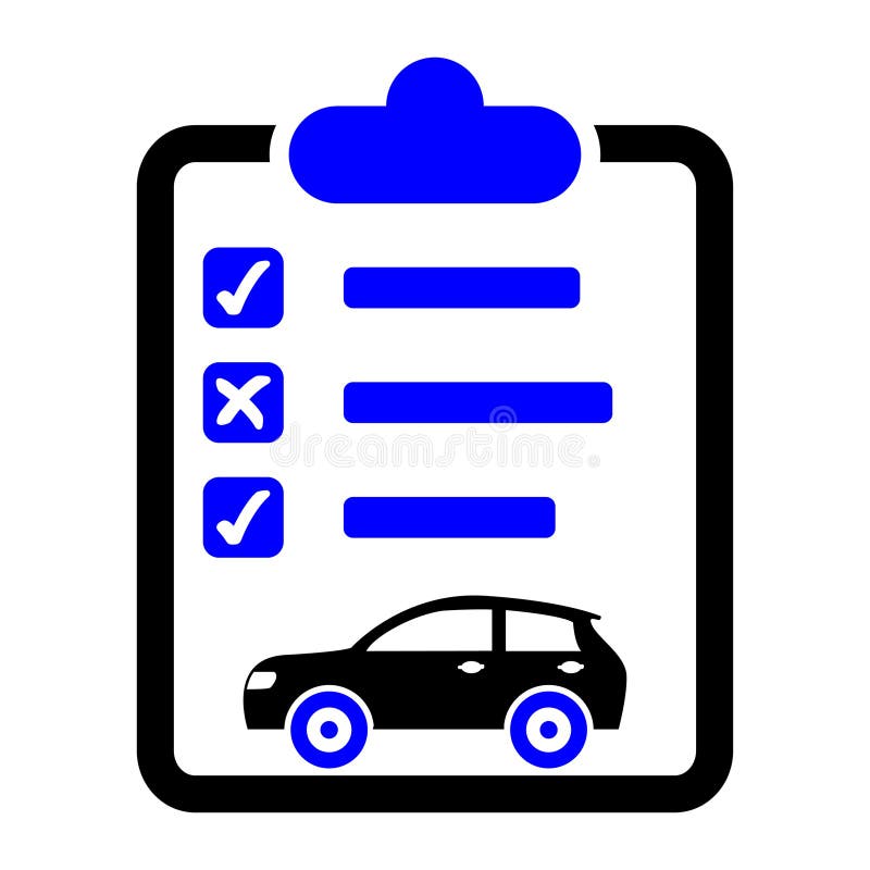 Vehicle Registration Icon stock vector. Illustration of symbol - 295795156