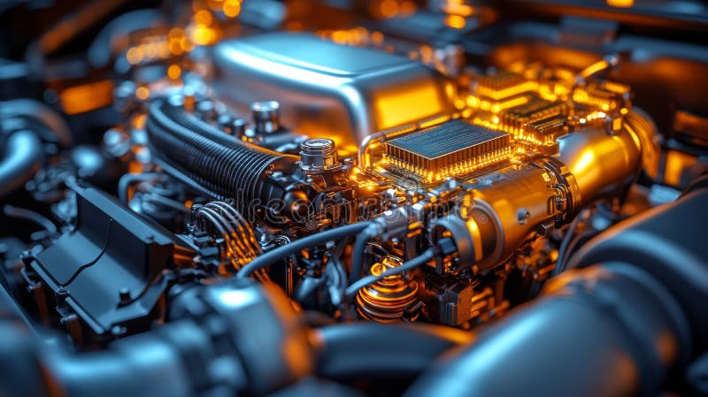 The Vehicle S Engine Control Unit (ECU) and the Electrical Fuse Box ...