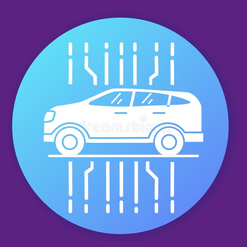 Smart Car. SUV Icon. Flat Vector Illustration. Stock Vector ...