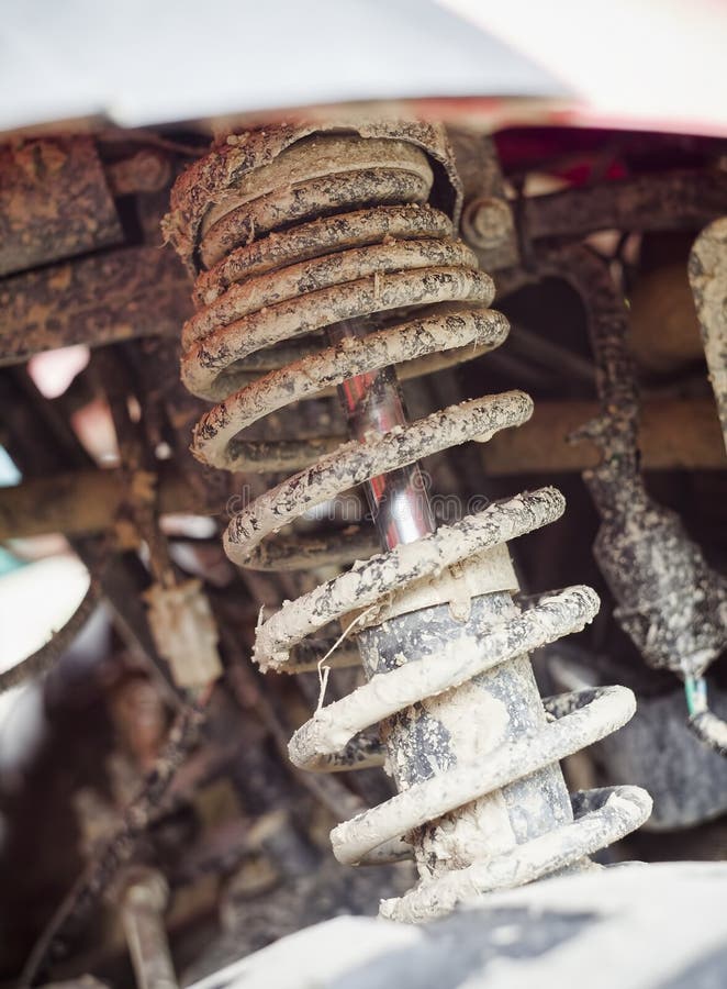 Vehicle Suspension and Spring Stock Image - Image of adventure, race ...
