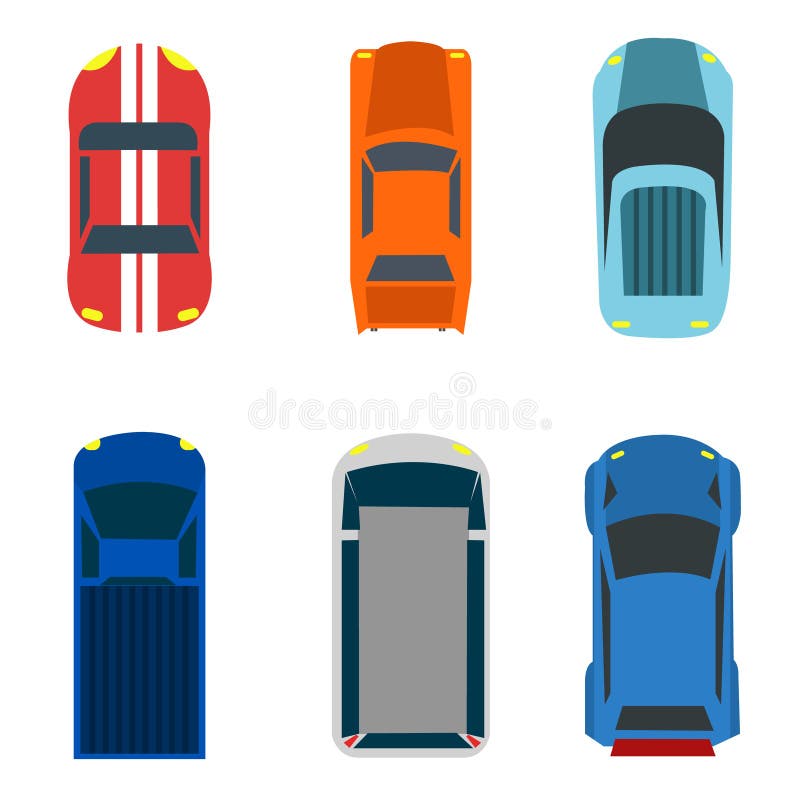 Vehicle Top View Vector Illustration Design Stock Vector - Illustration ...