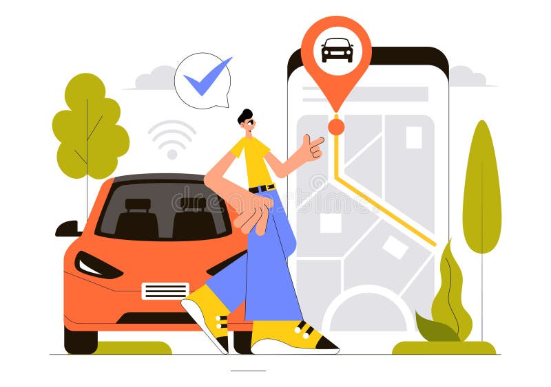 Vehicle Tracking Vector Stock Illustrations – 5,116 Vehicle Tracking ...