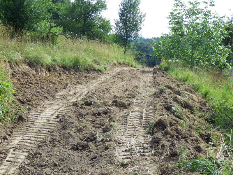 Vehicle Tracks on Traffic Routes Stock Image - Image of motorization ...