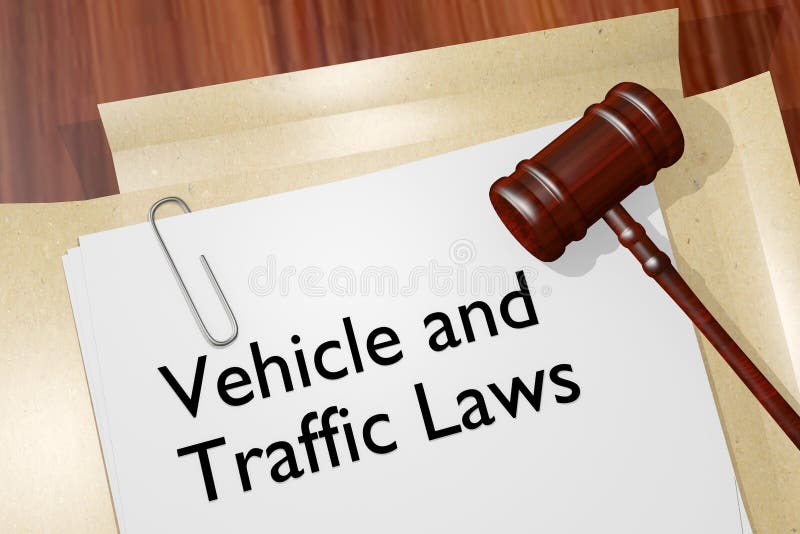 Vehicle and Traffic Laws Concept Stock Illustration - Illustration of ...