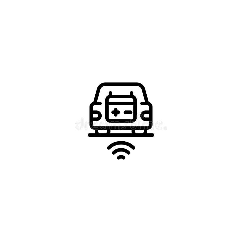Vehicle Wireless Technology Station Outline Icon, Logo, and ...