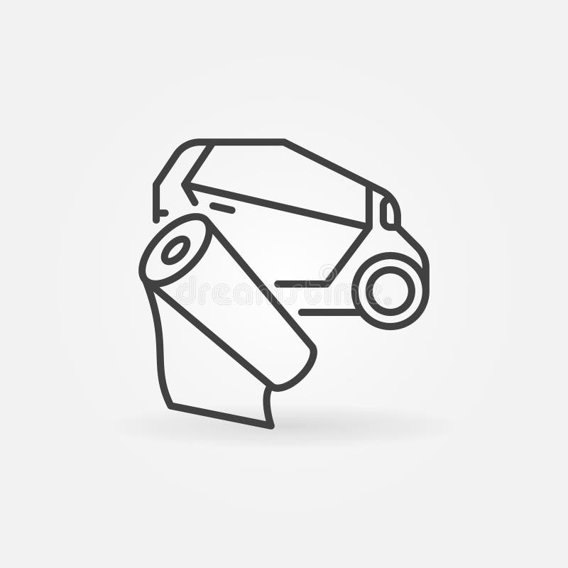 Vehicle Wrap Vector Concept Outline Simple Icon or Sign Stock ...
