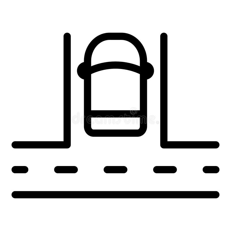 Vehicle Zone Parking Icon Outline Vector. Space Traffic Stock Vector ...