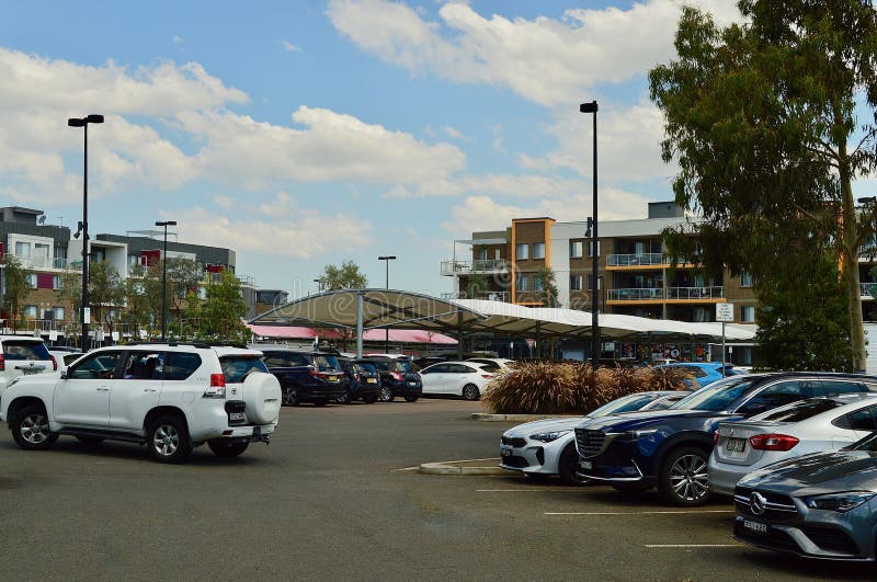 Vehicles in the Car Park of a Shopping Mall Editorial Stock Image ...