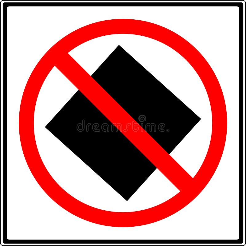 Vehicles with Dangerous Goods are Prohibited. Road Sign. Stock Vector ...
