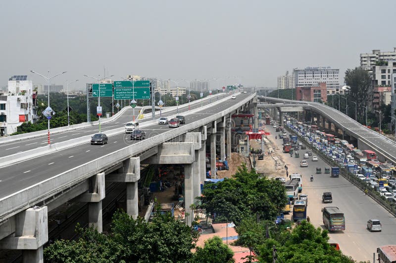 First Elevated Expressway Opens in Dhaka, Bangladesh Editorial Stock ...