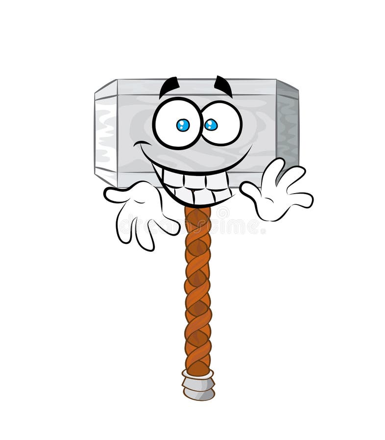 A Cartoon Thor Running with a Cape on. Generative AI Image. Stock ...