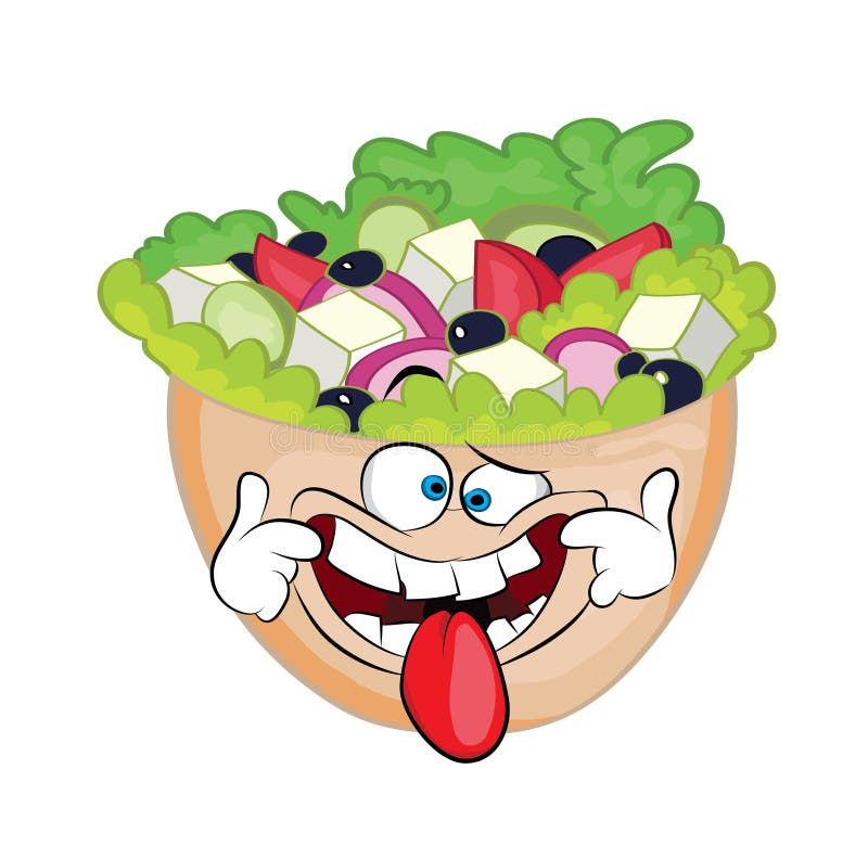 Caesar salad stock illustration. Illustration of asking - 23630997