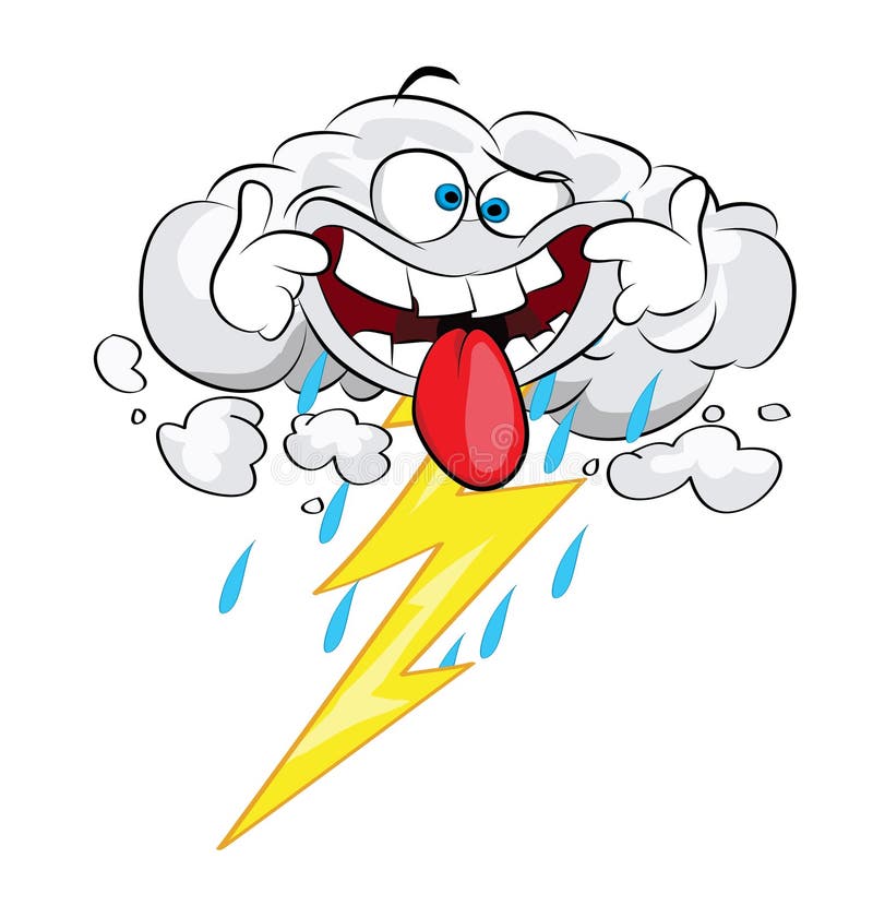 Cartoon Thunder Lightning Stock Illustrations – 4,359 Cartoon Thunder ...