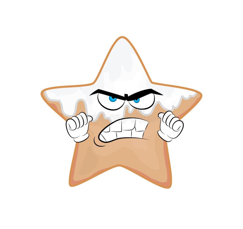 Angry Star Cartoon Character Illustration Stock Illustration ...