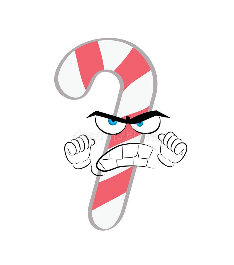Angry Candy cartoon stock illustration. Illustration of agressive ...