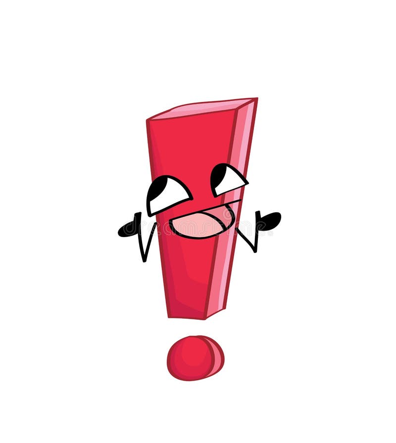 Happy Internet Meme Illustration of Exclamation Mark Stock Illustration ...