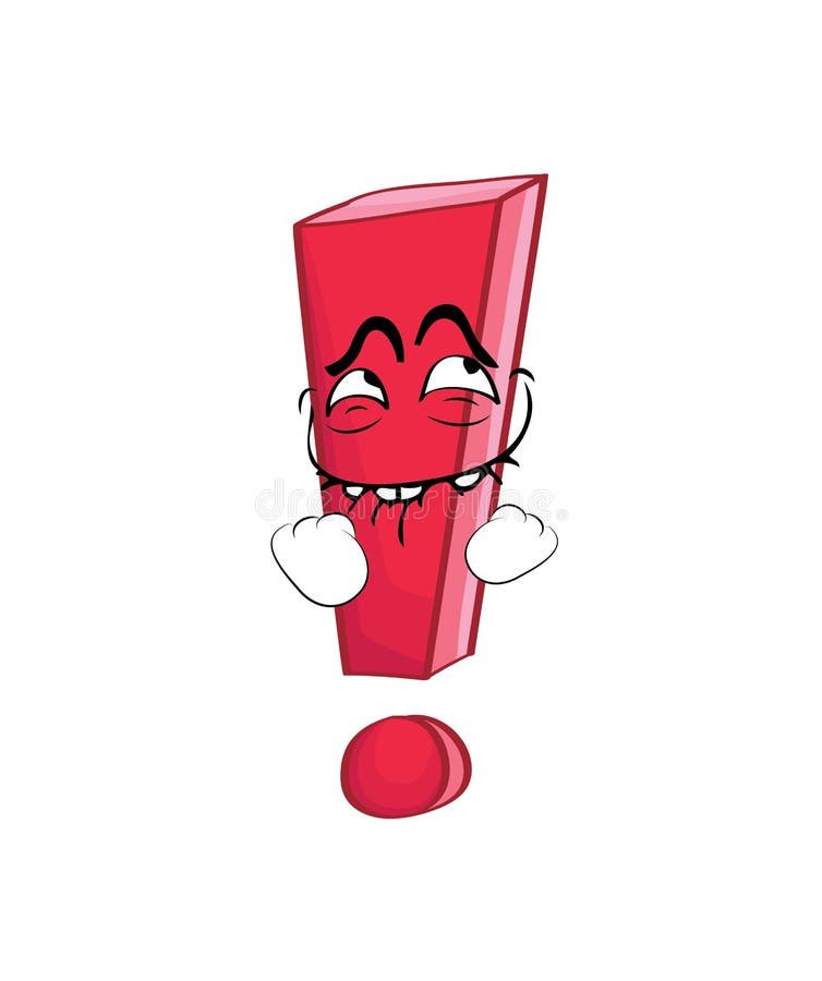 Comic Internet Meme Illustration of Exclamation Mark Stock Illustration ...