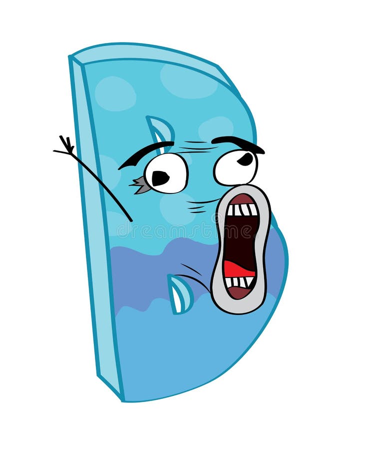 Crazy Internet Meme Illustration of Blue B Letter Stock Illustration ...