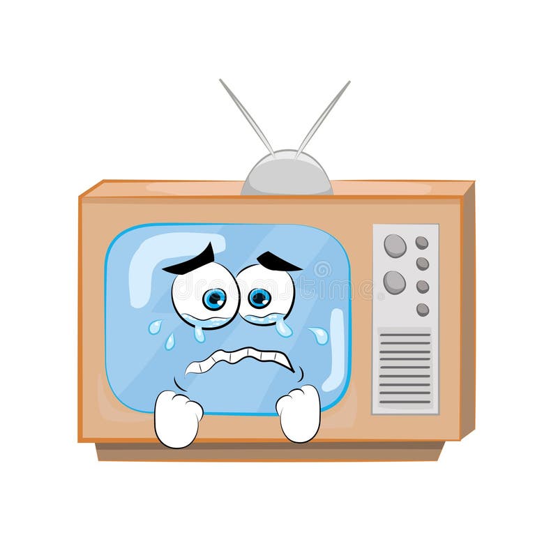 Sad Tv Cartoon Stock Illustrations – 83 Sad Tv Cartoon Stock ...