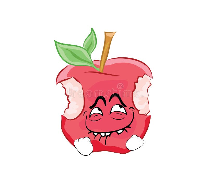 Half Bitten Apple Stock Illustrations – 253 Half Bitten Apple Stock ...