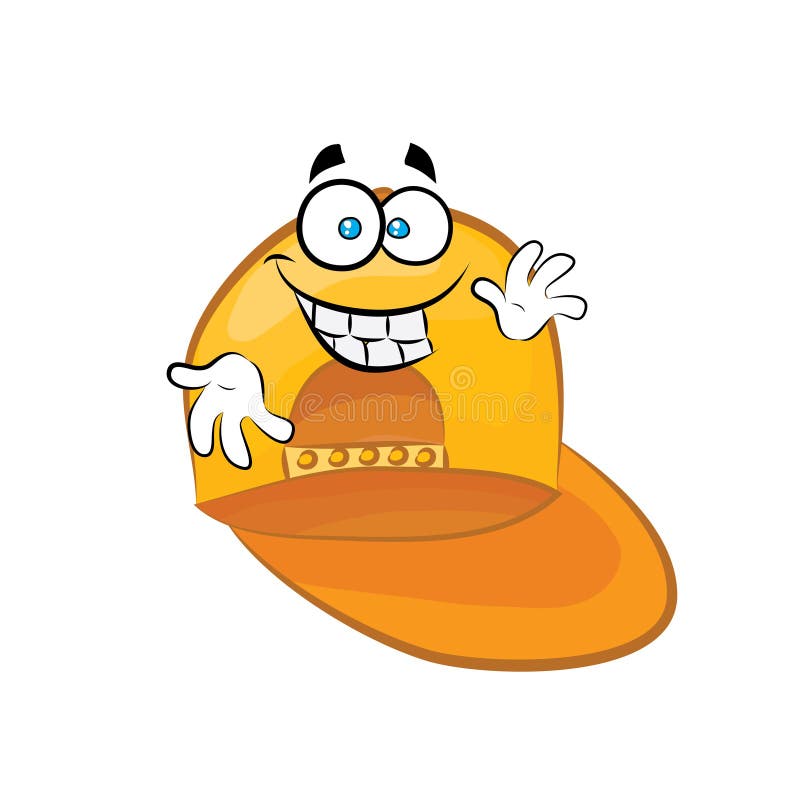 Happy Cartoon Illustration of Golf Cap Stock Illustration ...
