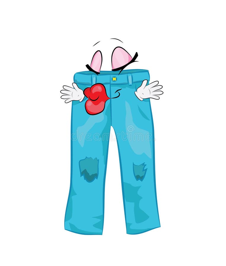 Cartoon Pair Jeans Stock Illustrations 517 Cartoon Pair Jeans Stock