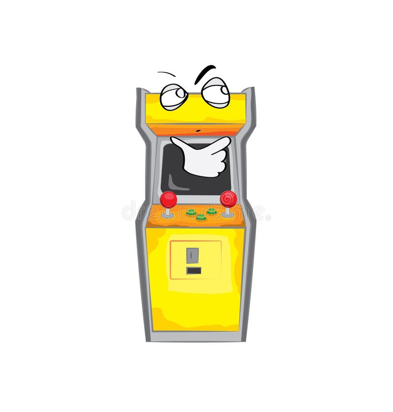 Curious Internet Meme Illustration of Arcade Machine Stock Illustration ...
