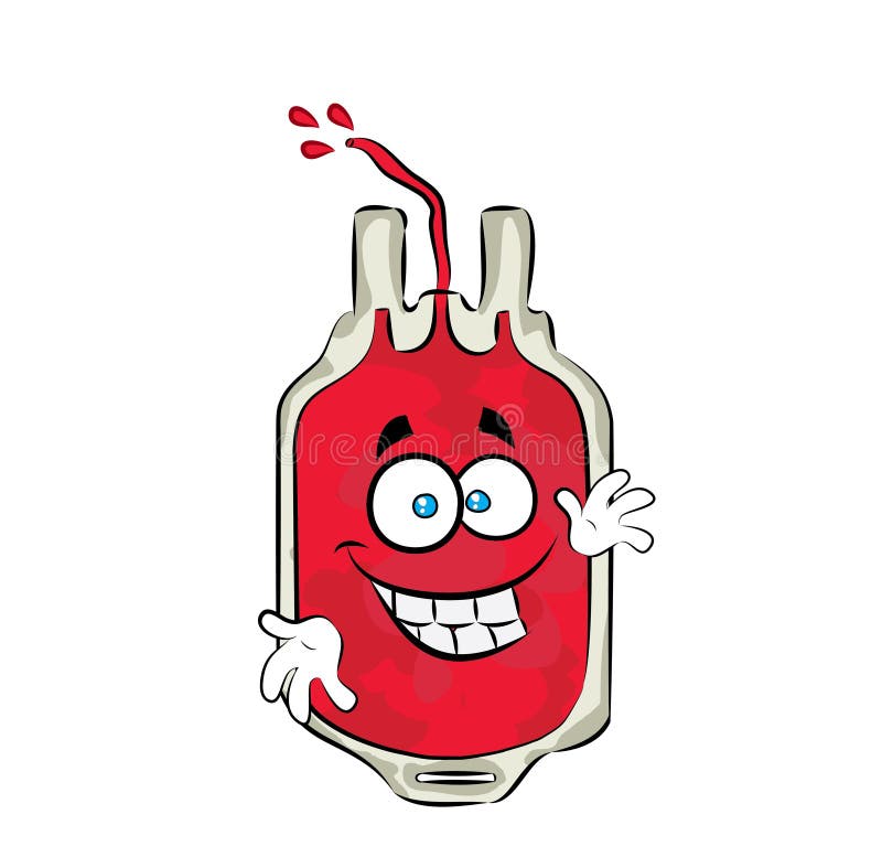 Blood Bag, Pack with Donor Hands Isolated on White Background. Blood ...