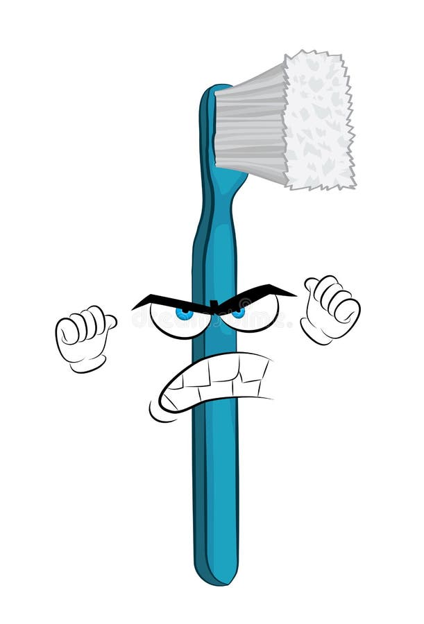 Angry toothpaste cartoon stock illustration. Illustration of white ...