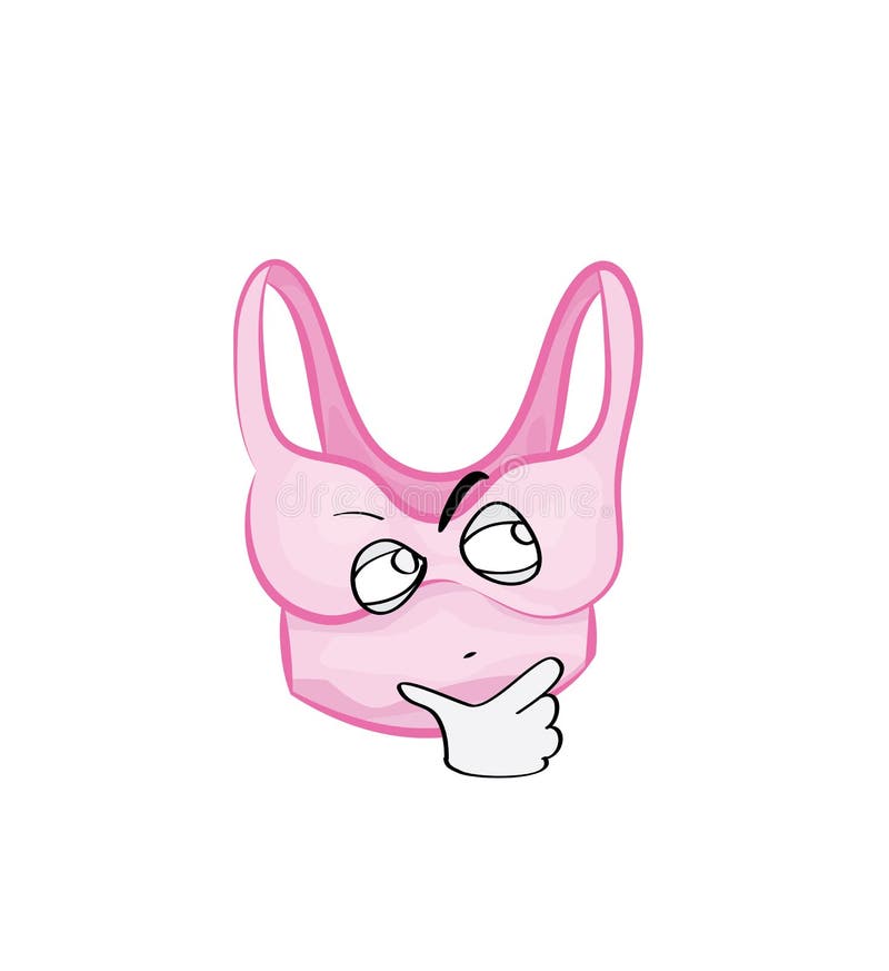 Curious Internet Meme Illustration of Pink Bra Stock Illustration ...