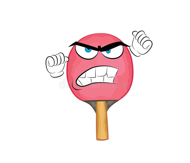 Angry tennis ball cartoon stock illustration. Illustration of round ...