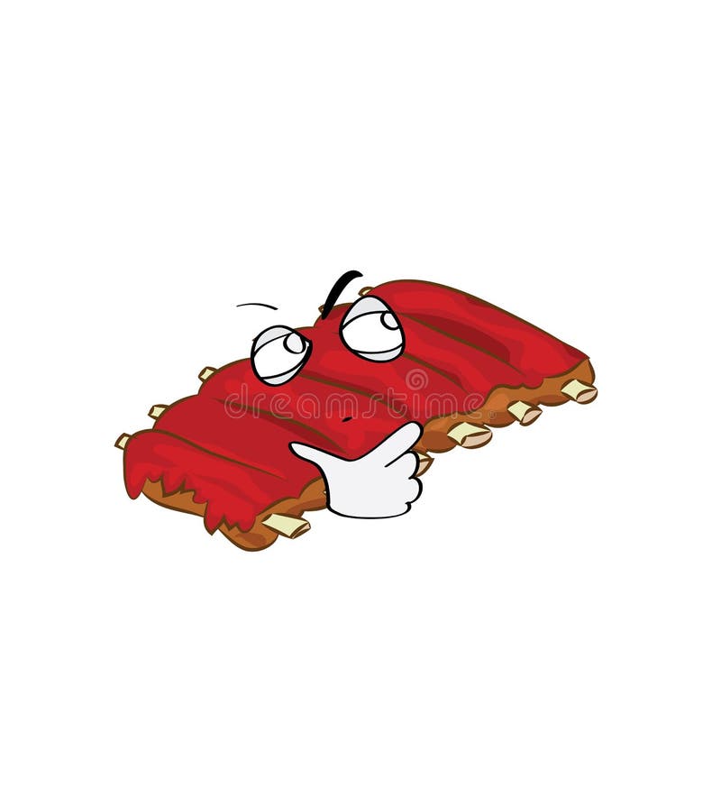 Curious Internet Meme Illustration of Bbq Ribs Stock Illustration ...